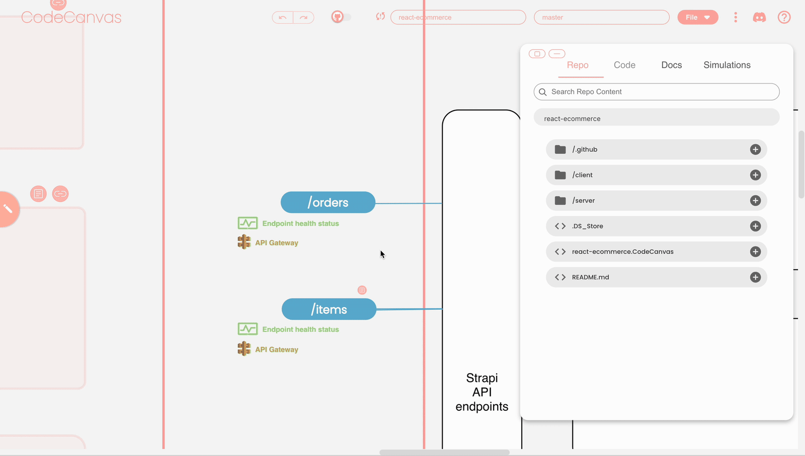 CodeCanvas - Code Visualization Tool